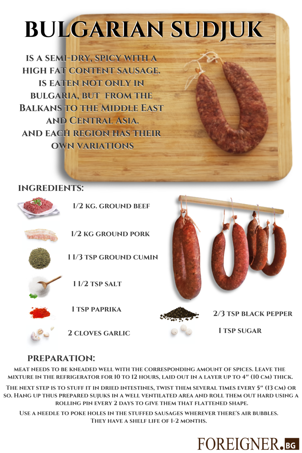 13 Bulgarian Traditional Sausages and Cold Cuts